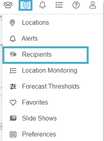 #4 – Create Recipients to Receive Alerts – WeatherSentry